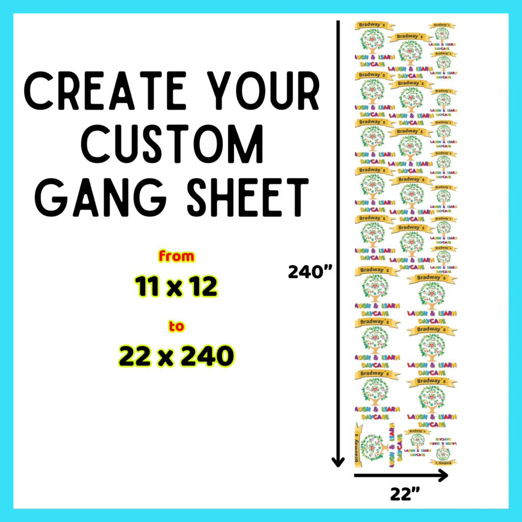 Create a gang Sheet – Rapid DTF